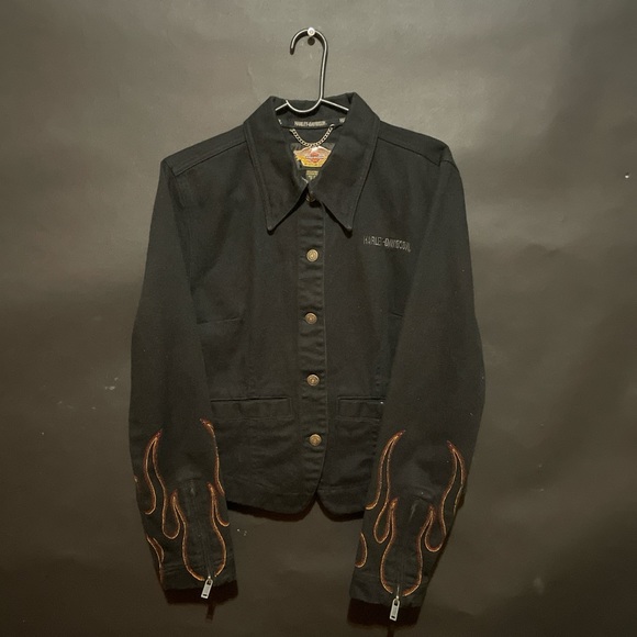 Harley-Davidson | Jackets & Coats | Genuine Harley Davidson Flame ...